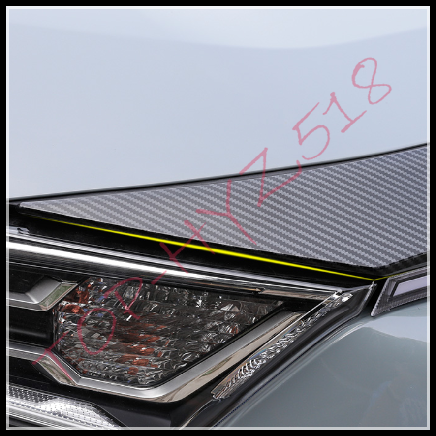 2019-2023 For Toyota RAV4 Carbon Fiber ABS Front Hood Bonnet Molding ...