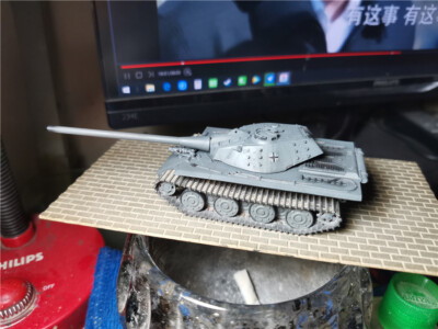 NEW 1/72 Scale WWII German Army E79 Tank Grey 3D Resin Painting Model ...