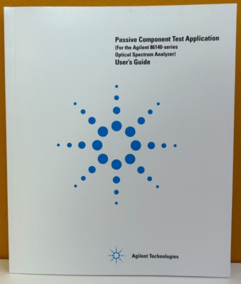 Agilent / HP 86140-90031 2000 Passive Component Test Application User's ...
