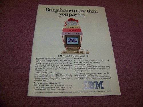 IBM Personal Computer Original Print Ad From Magazine 1988 | eBay