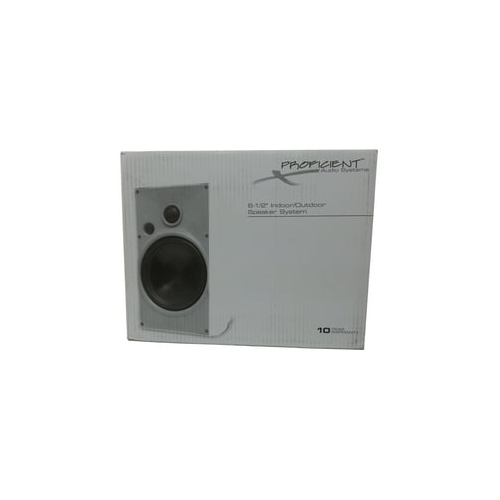 Proficient AW830WHT 8" 3-way Indoor/Outdoor Speaker - White Pair | eBay