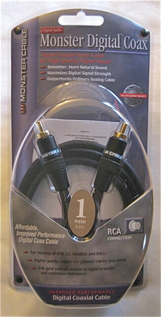 Monster Coax Audio Cables BSDC-1M, 1m Coaxial Digital Cable for sale ...