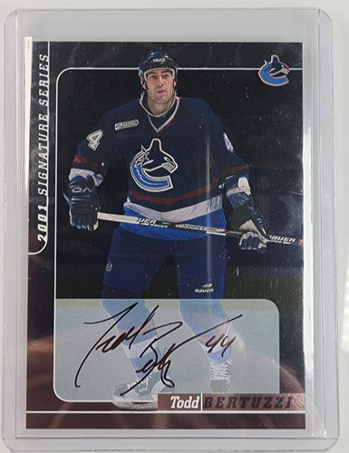 2000-01 BAP #60 Todd Bertuzzi Vancouver Canucks In The Game Signatur ...