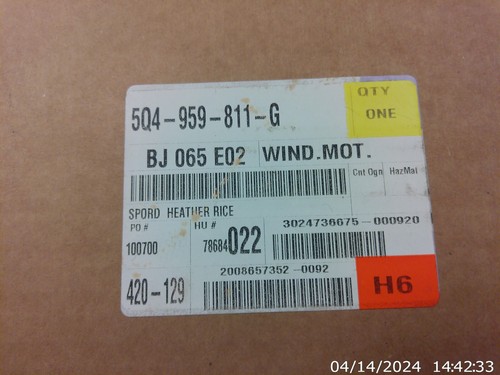 Window Lift Motor Volkswagen 5Q4-959-811-G | eBay