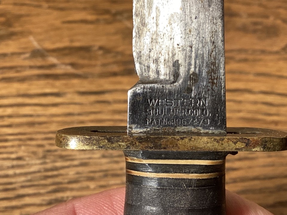 WESTERN FIXED BLADE HUNTING KNIFE BOULDER COLORADO | eBay