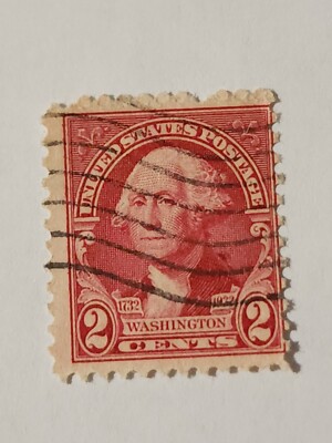 Old Vintage US GEORGE WASHINGTON 2c Red STAMP Used Unchecked - #7516 | eBay