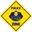 *Aluminum* Police Zone Funny Metal Novelty Sign 12"x12" | eBay