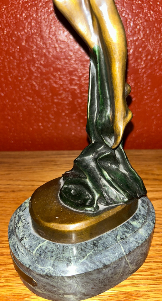 BRONZE STATUE LADY DANCER D.H. CHIPARUS Art Deco 1940'S Excellent ...