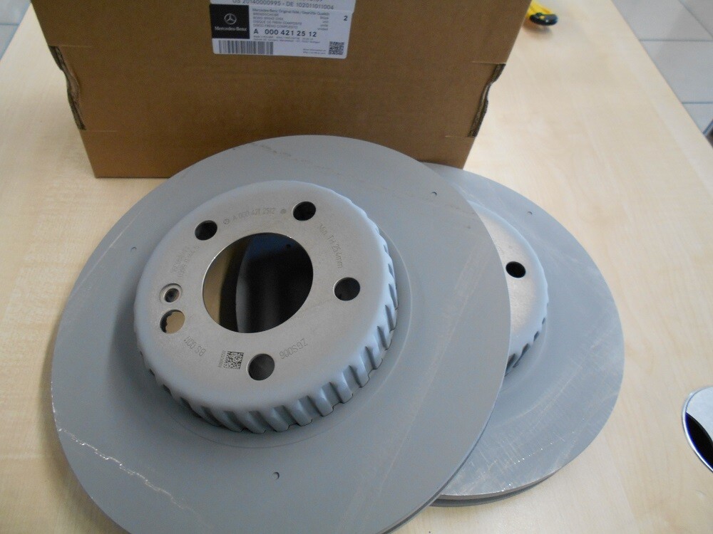 Bremsscheiben Satz original Mercedes-Benz A0004212512 Satz vorn C ...