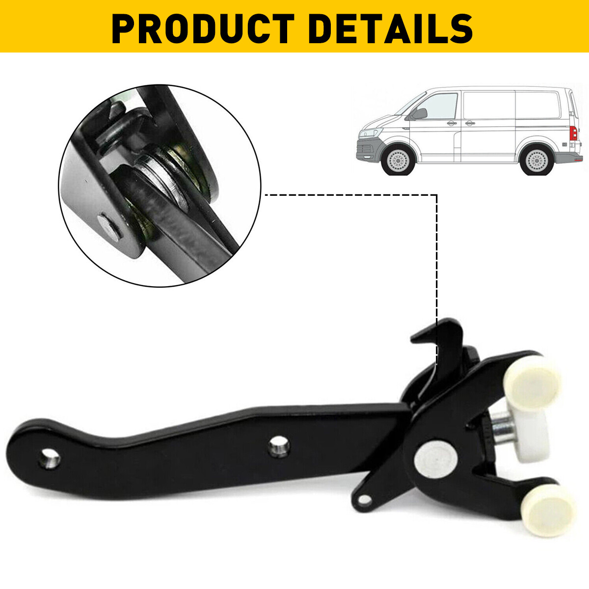 Sliding Door Roller Guide Hinge Bottom Left Side For VW Transporter T5 ...
