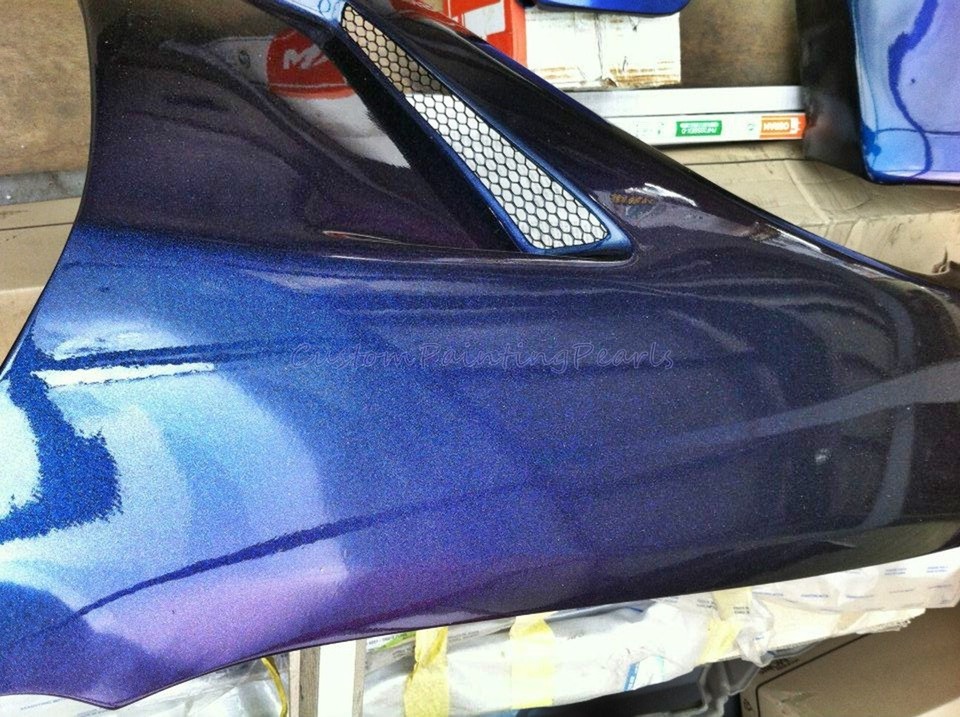 Chameleon Colorshift Pearl Blue Purple Red Dry Pearl Pigment 25 Grams ...