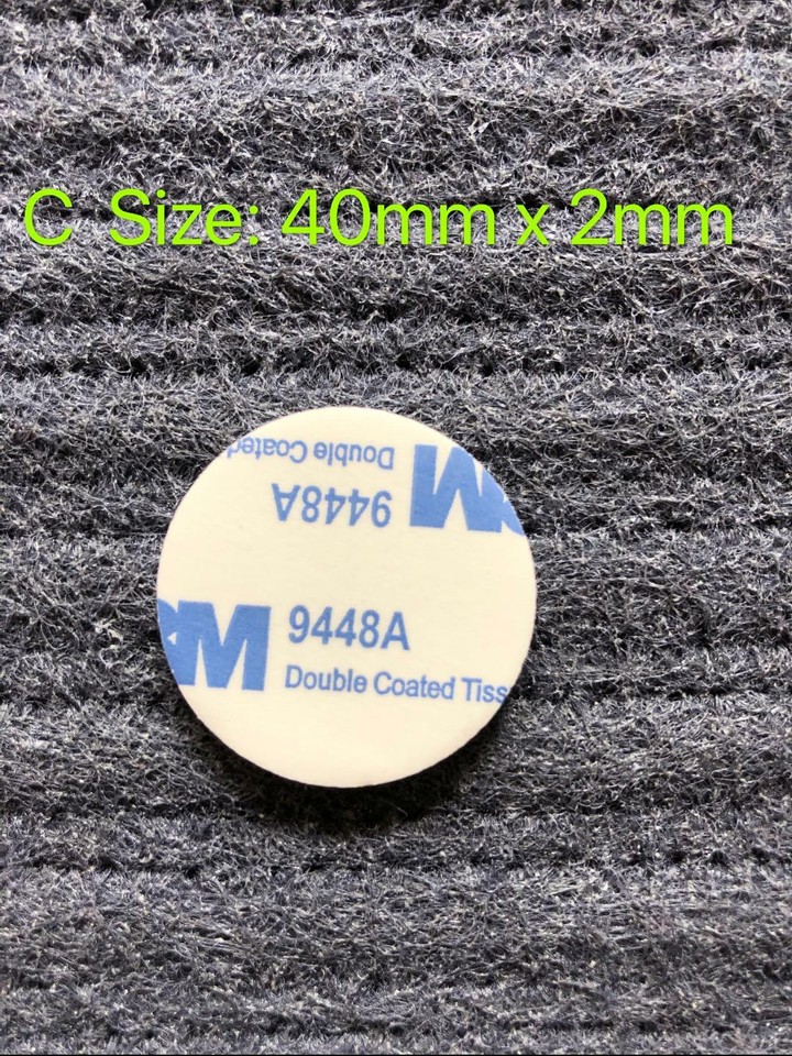 3M Double Sided Tape Sticker Pad Round Car Bike Boat House Mount Phone ...