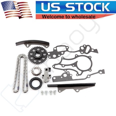 Heavy Duty Timing Chain Kit (w/ 2 Metal Guides) For Toyota 22R 22RE 85 ...