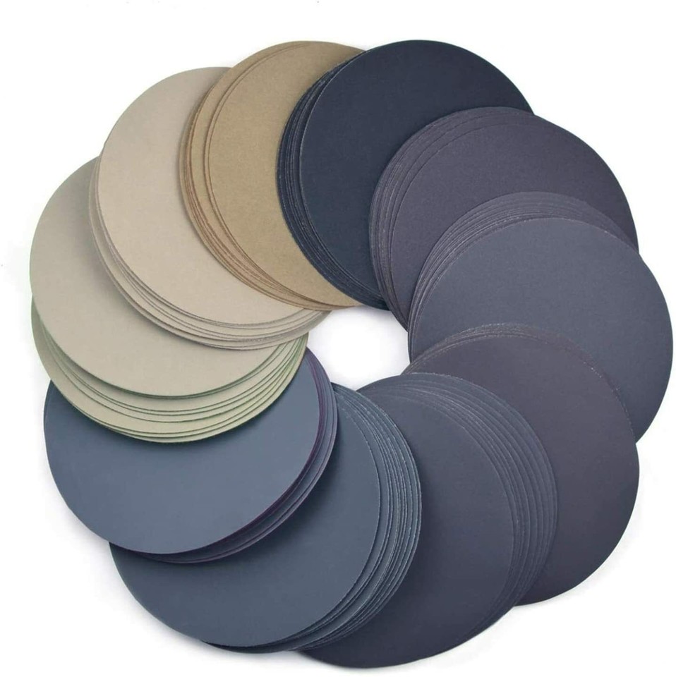 20/40x 6" Sanding Disc 600-10000 Grit Hook Loop DA Sander Orbital ...