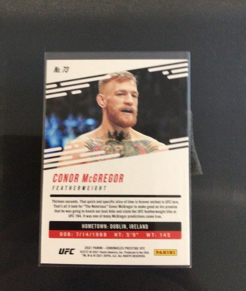 2021 Ufc Panini Chronicles Connor Mcgregor Prestige Pink No.73 | eBay