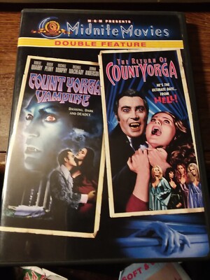 COUNT YORGA VAMPIRE AND RETURN MIDNITE MOVIES DOUBLE FEATURE USED DVD ...