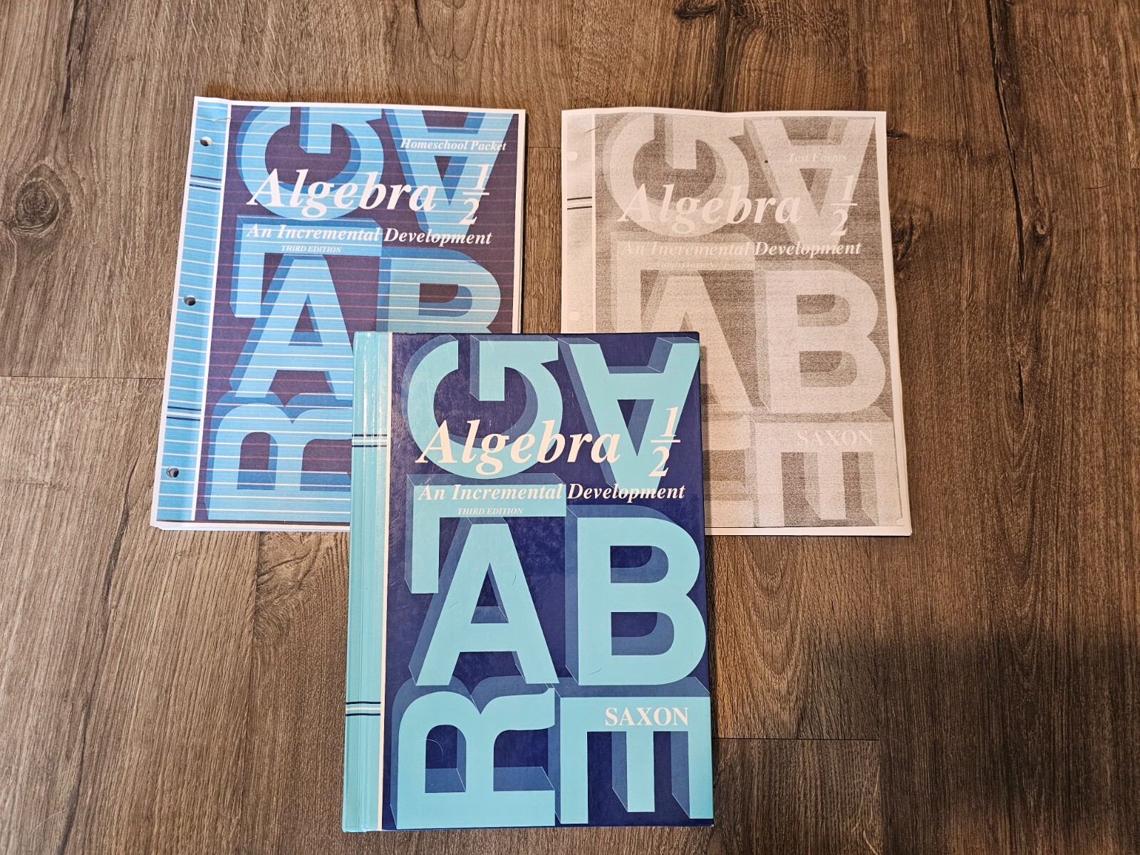 Saxon Algebra 1/2 Third Ed Bundle. Textbook, Test Forms, Homeschool ...