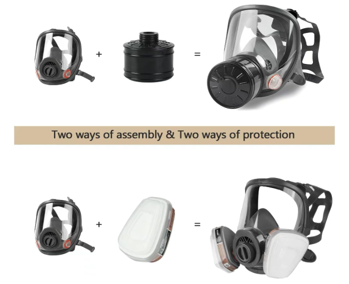 Gas Masks Survival Nuclear and Chemical Mask with 40Mm Activated Carbon ...