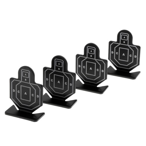 4pcs Metal Practice Silhouette Shooting Aim Target Mini Plinking ...