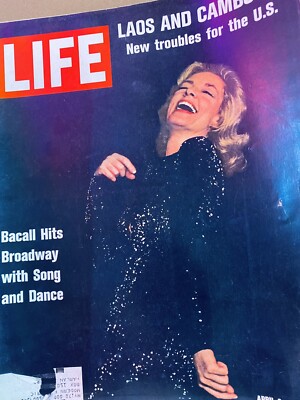 Vintage April 3rd,1970 Life Magazine - Laureen Becall cover—-Bagged | eBay