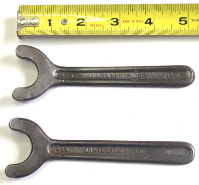 Vintage J.H. WILLIAMS #420 Double Pin Spanner Wrenches | eBay