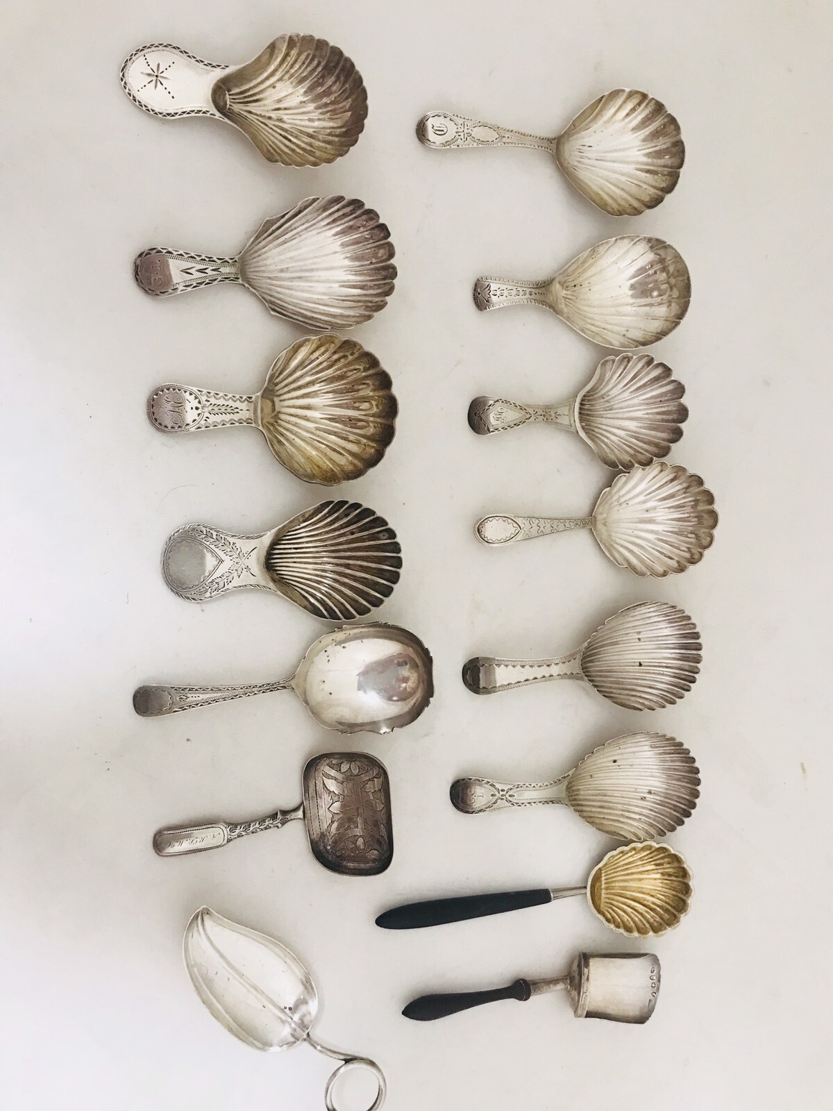 Tea caddy Spoon Sterling Silver Exeter England FRancis Parsons Stephen ...