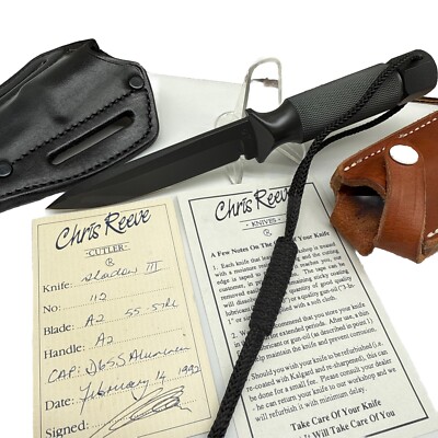 Chris Reeve Shadow III Hollow Handle Survival Knife 1992 Box Papers ...