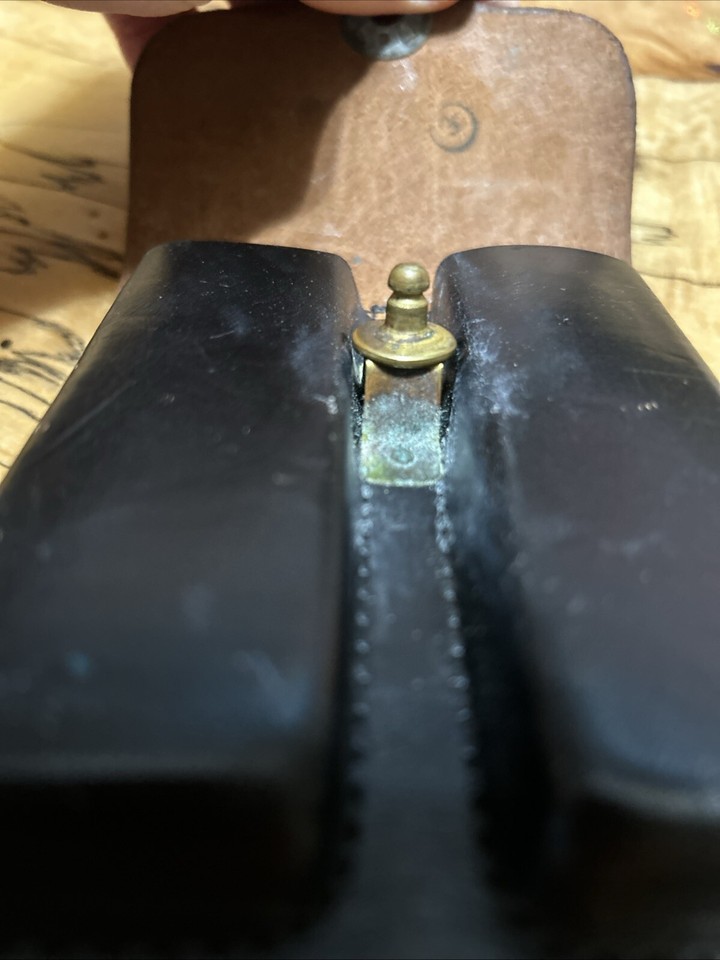 US Army GI 1911 M1911A1 Leather Dual Magazine Pouch Military DSA100-69 ...