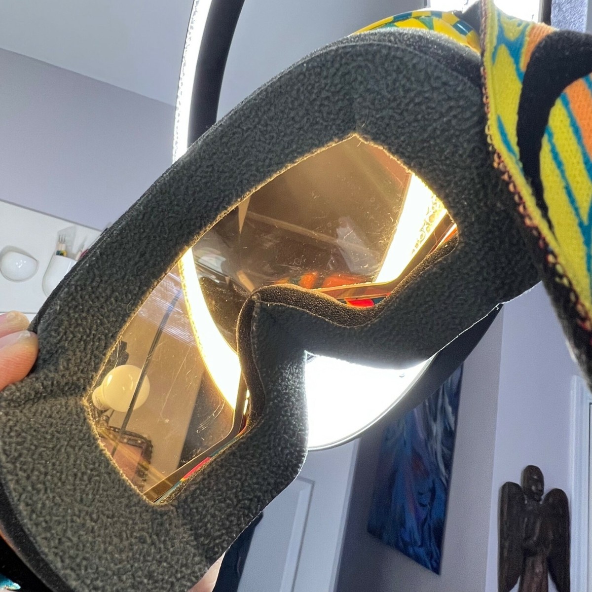 Orange Oakley Splice Goggles