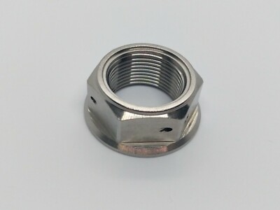 Yamaha R1 Titanium drilled rear axle nut 98 on Ti hex head spindle race ...