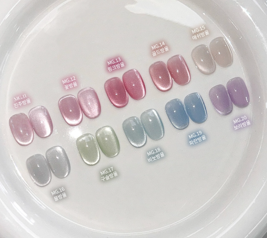 YOGURTNAIL Waterdrops Magnets Pearl Gel nail Collection 8ml * 10 Colors ...