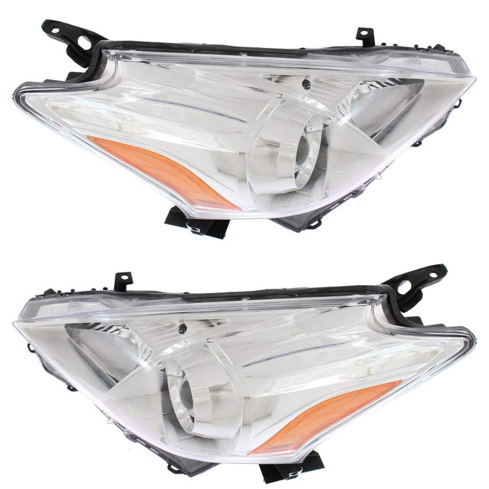 NEW PAIR OF HEADLIGHTS FOR TOYOTA PRIUS V BASE WAGON 1.8L 2013 2014 BY ...