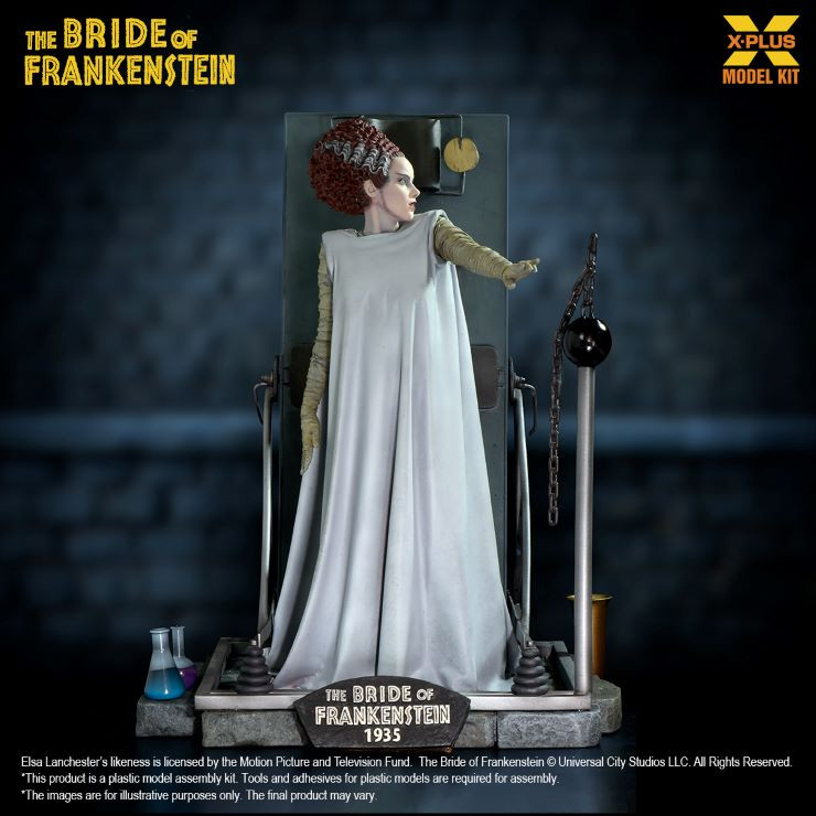 X-Plus Model Kit 200215 1:8 The Bride of Frankenstein Plastic Model Kit ...