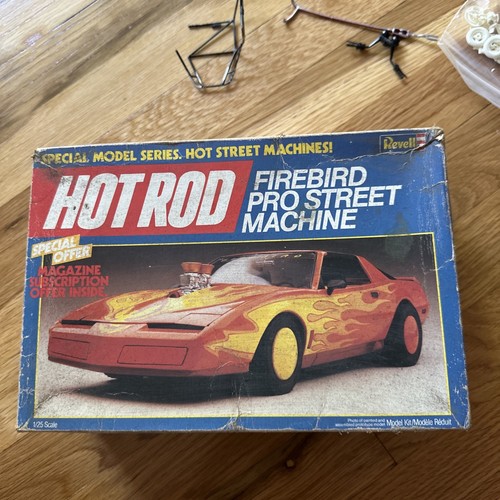 Revell Hot Rod Firebird Pro Street Box With Assorted Model Car Pieces ...