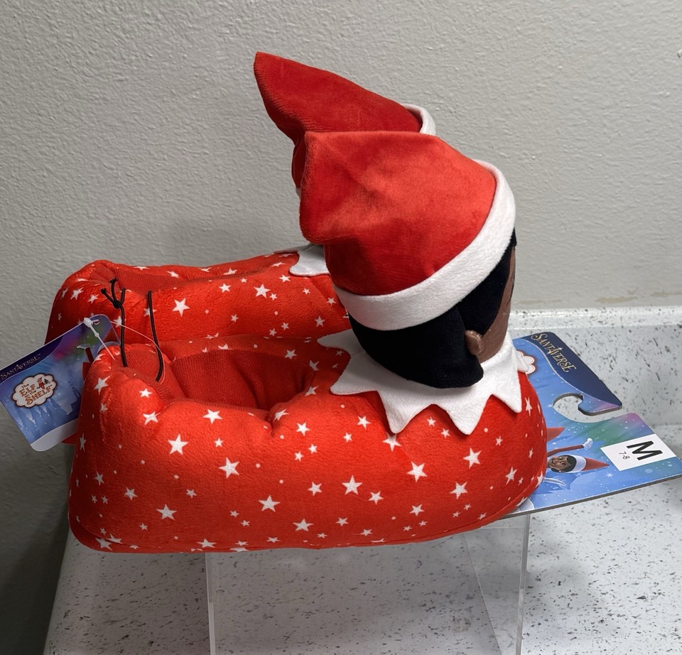 Santaverse Elf On The Shelf Boy Elf Slippers Kids Size M (7/8 ...