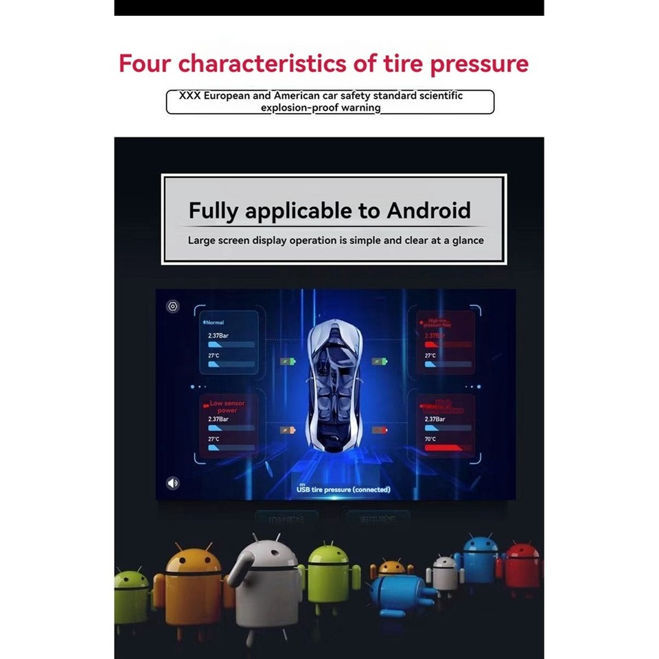 USB Android TPMS Tire Pressure Monitoring System 5V for Navigation Car6835 4711552556346 | eBay