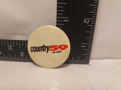 Country 59 AM Radio Station Canada Vintage Pinback Button | eBay