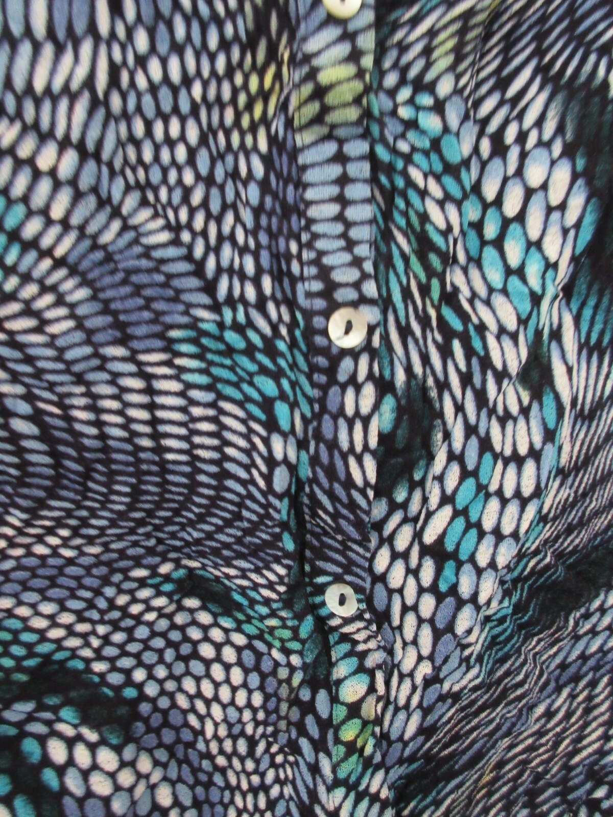 Blue snake print top size 24 Damart | eBay UK