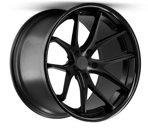 22" FERRADA FR2 MATTE BLACK WHEELS FOR 22X9 ET.35 22X10.5 ET.42 5X114.3 ...