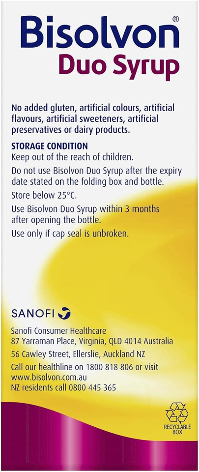 Duo Syrup, Traditionally Used to Soothe Irritated Throat Tissues and ...