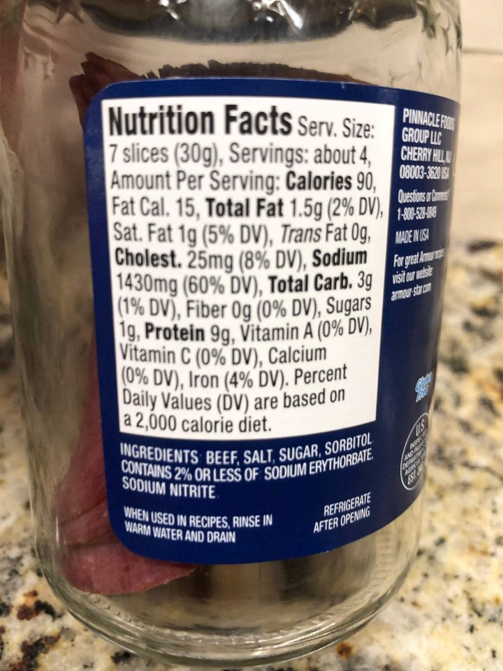 Armour Star Chipped Sliced Beef Dried 4.5 oz Glass Jar Gravy SOS | eBay