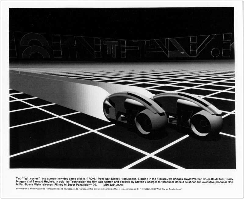 TRON - 1982 - original PRESS KIT - Includes 15 Photos!! DISNEY - JEFF ...