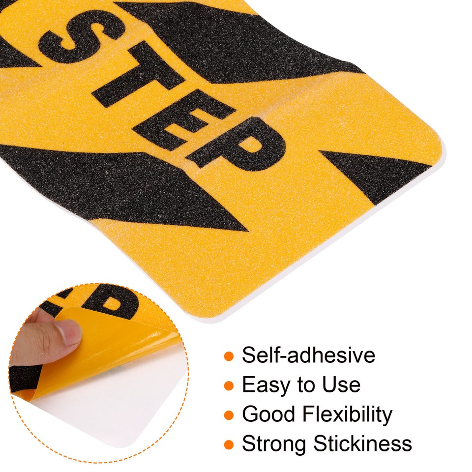 2pcs 6" x 24" Watch Your Step Warning Sticker Adhesive Abrasive Floor ...