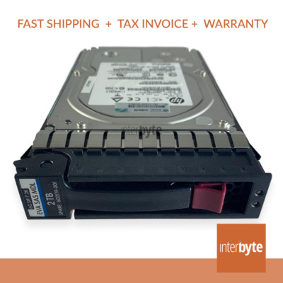 HP HDD 2TB 7.2K SAS 6G 3.5 LFF EVA MDL M661 602119-001 AW590A 649327 ...