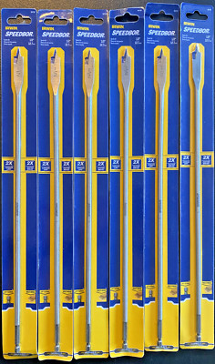 Irwin Speedbor 1/2" x 16" Long Spade Bit (#88708) Lot of 6 New Drill ...