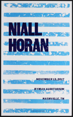 Hatch Show Print Niall Horan Voice of One Direction 2017 Ryman ...
