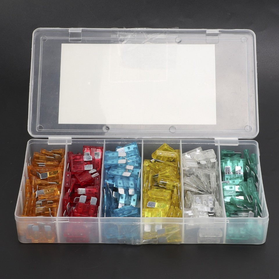⁺200pcs Car Fuses Set 5A 10A 15A 20A 25A 30A Flat Fuse Assortment Kit ...