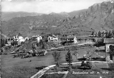 Cartolina Bratto panorama parziale 1957 (Bergamo) | eBay