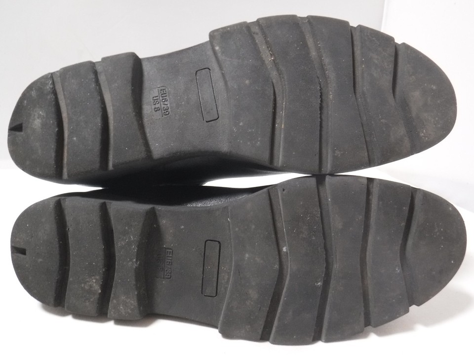 GA3 THE FLEXX Women's Black Leather Chelsea Pull On Comfort Boot Size 8 ...