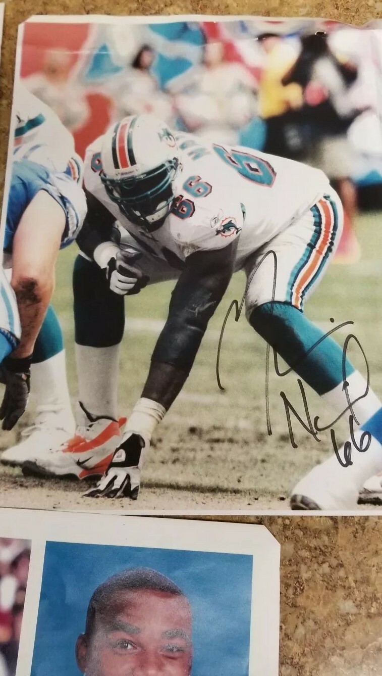 NFL Miami Dolphins Autographed Signed Photograph Three Pictures. | eBay